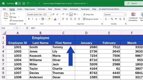 How To Freeze Multiple Rows In Excel Quick And Easy Easyclick Academyeasyclick Academy