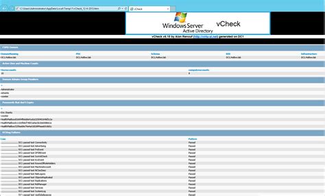 Active Directory VCheck