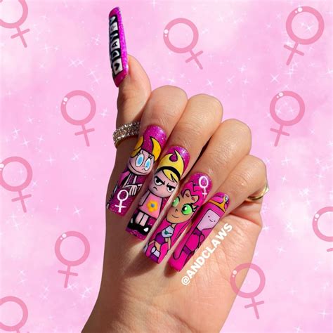 Cartoon Network Female Character Nails