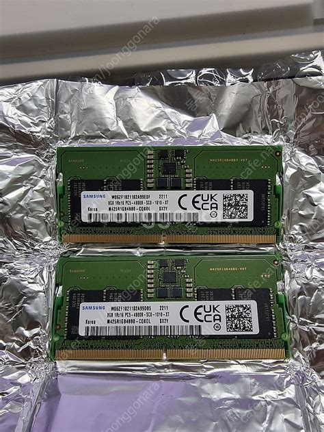 노트북 삼성 메모리 Ddr5 8gb 메모리 2개 중고나라 카페에서 운영하는 공식 사이트