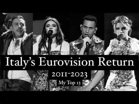 Italys Eurovision Return My Top Youtube
