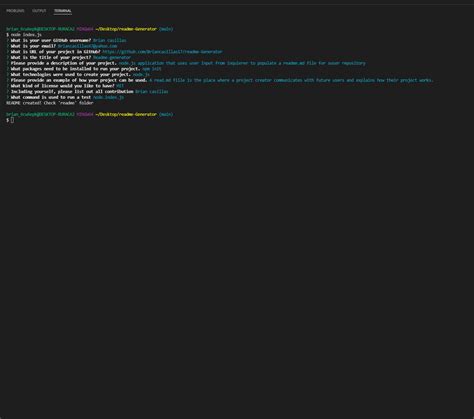 GitHub Briancasillas17 Readme Generator