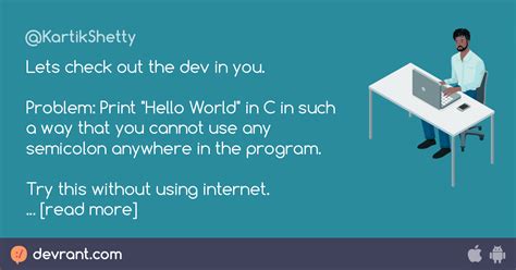 Coding Challenge Lets Check Out The Dev In You Problem Print Hello