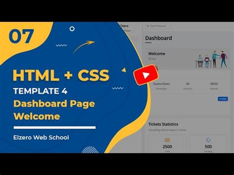 Arabic Html Css Template Four Dashboard Page Welcome