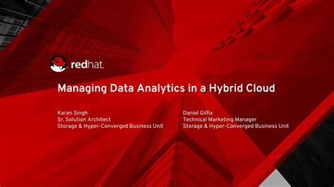 Pdf Managing Data Analytics In A Hybrid Cloud · Managing Data