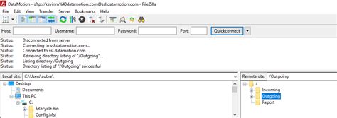 using filezilla with secure file transfer datamotion knowledge base