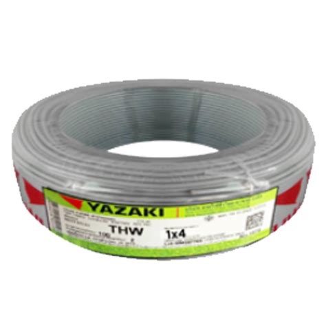 สายไฟ Iec01 Thw 1x4 Sq Mm สีเทา Yazaki Thaihardwaresolution