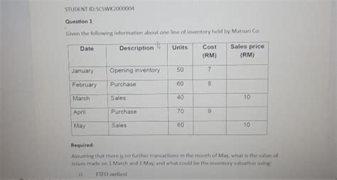 Student Idscswk2000004 Question 1 Given The Studyx
