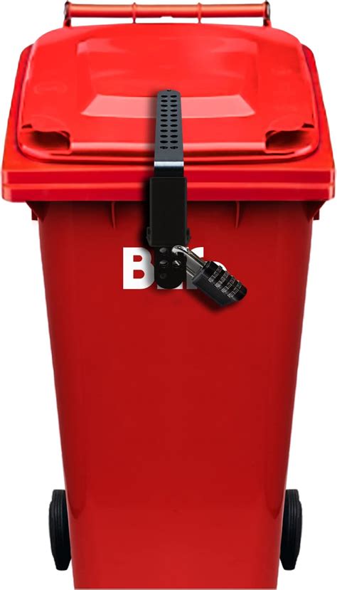 Biffa Wheelie Lid Lock For Businesses No Drilling No Glueing Fits Red 120 240 Ltr Bins With