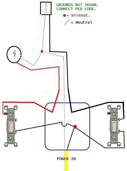 How To Wire Up Bathroom Exhaust Fan With Light Artcomcrea