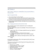 Working With Permissions In Unix Linux Lab 2 Tasks Commands Course