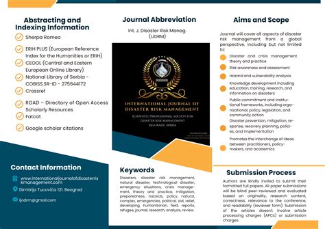 Promote Your Published Article And Increase Its Visibility International Journal Of Disaster