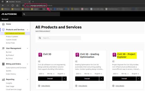 安装Project Explorer for Civil 3D