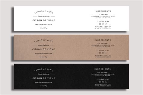 Minimal Soap Label Editable Template Graphic By Haffa Studio Creative
