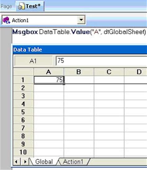 QTP Tutorials Interview Questions QTP Reading From Datatable