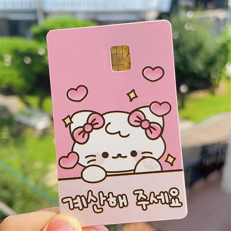 로로빌리지 🎀계산 고양이버전 카드커버 스티커🎀 새해선물 귀여운 카드커버 스티커 카드꾸미기 자체제작 키치스티커 행운 포장용품