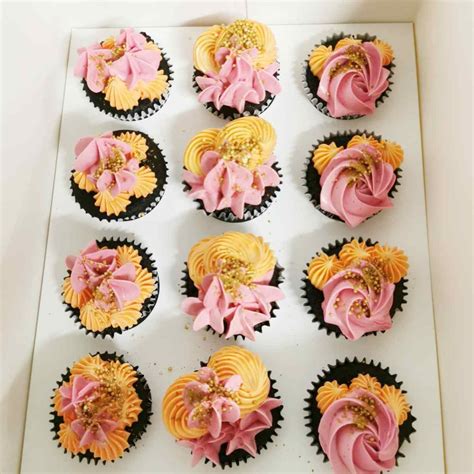 Cupcake Pink And Orange Sydney Artisan Cakes Online Buttercream Cake Shop