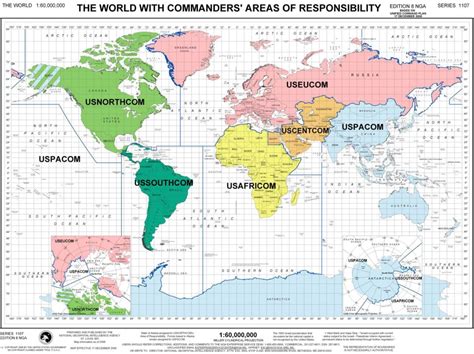 Us Unified Command Plan Map With Commanders Maps On The Web