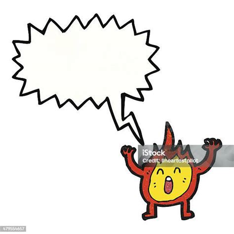 Kartun Api Kecil Ilustrasi Stok Unduh Gambar Sekarang Aneh Konsep