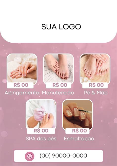 Tabela De Preço De Serviços Salão De Beleza Elo7