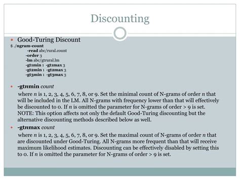 PPT CMU Statistical Language Modeling SRILM Toolkits PowerPoint Presentation ID