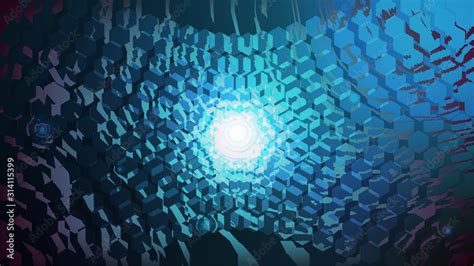 Hexagon Abstract Background Future Cracking Honeycomb Pattern Hexagon