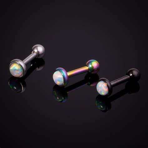1 Pc Opal Cartliage Daith Tragus Piercing 16g Wome Vicedeal