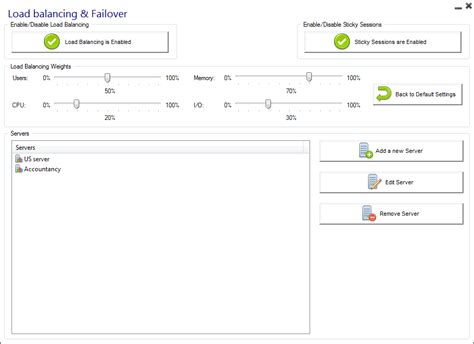 Load Balancing Feature RDPlus