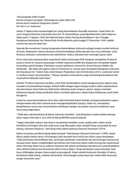 Makna Kemerdekaan Dan Kesejahteraan Rakyat Pdf