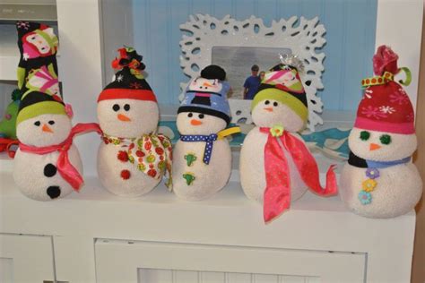 Sock Snowman Christmas Craft Xmas Crafts Snowman Crafts Christmas
