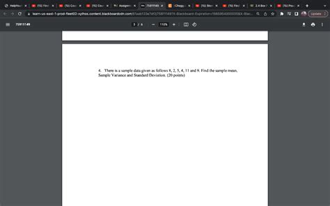 Solved 4 There Is A Sample Data Given As Follows 825411