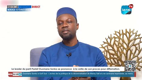 Declaration du President Ousmane Sonko Vidéo Dailymotion