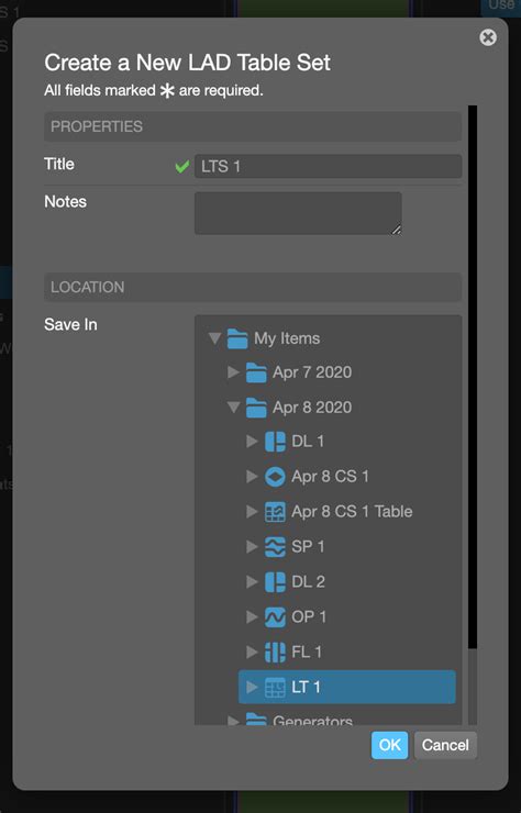 Lad Table Set Allowed To Be Created Inmoved Into Lad Table · Issue