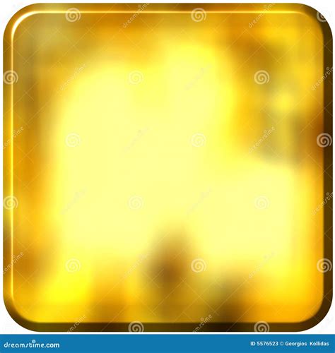 Golden Square Glass Frame Realistic Vector Mockup Set Cartoondealer