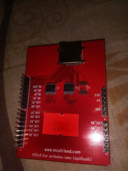 Tft 24 белый экран Аппаратная платформа Arduino