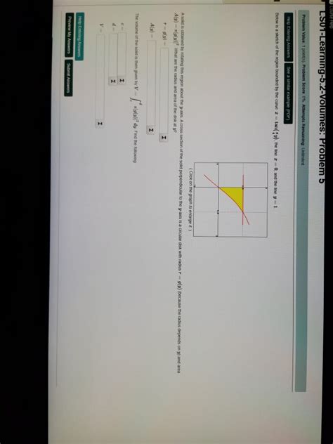 Solved Course Help Ls Learning Volumes Problem Chegg