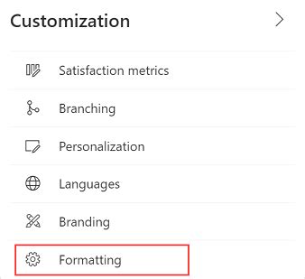 Add Formatting To A Survey Microsoft Learn