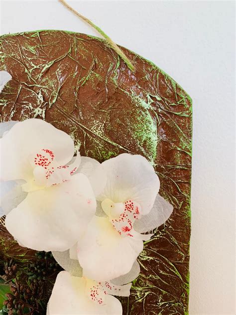 White Orchid Wall Artdecor Etsy