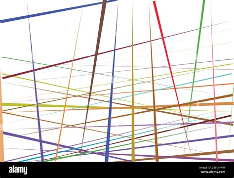 Vivid Vibrant Colorful Abstract Geometric Art With Random Chaotic