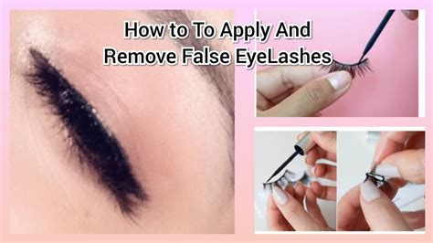 How To Easily Apply And Remove False Eyelashes Tutorial ️🖤🌸 Youtube