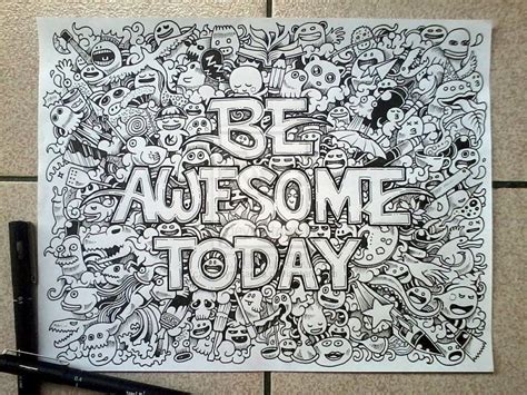 Mengenal Karya Seni Doodle Art Detail Dot