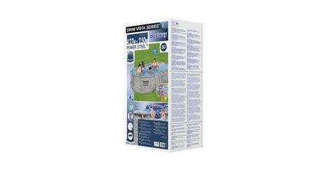 Bestway 56714 fémvázas medence, ovális, 427 x 250 x 100 cm | Pepita.hu