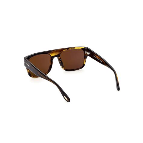 Tom Ford Ft 0907 Dunning 02 48j Shiny Dark Brown Sunglasses Man