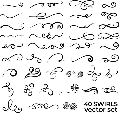 Vector Swirls Set That You Can Use To Add Decoration To Elements