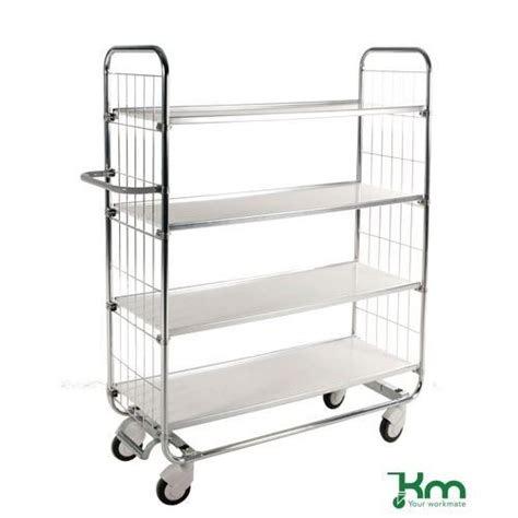 Konga Flexible Shelf Trolleys With Central Locking