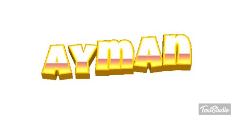 Ayman Name Animated  Logo Designs