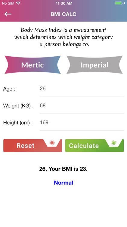 Bmi And Bmr Tool Calculus By Sanjay Solanki