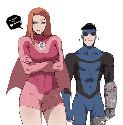 Mark Grayson Invincible And Atom Eve Invincible Drawn By Masoq