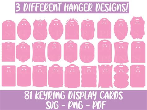 Keyring Display Card Svg Bundle Png Svg Pdf Cricut Silhouette Cricut Svg Key Ring Tag Svg