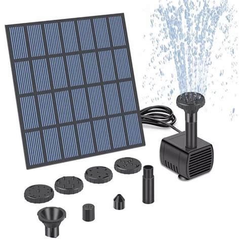 Panneau solaire 62 Pompe à eau avec buses kit de pompe à eau solaire